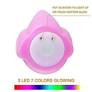 VIBOYLAR Bath Toys for Toddlers 1-3: 6 Packs Light-Up Floating Dinosaur Baby Toddler Bath Toys Set for Boys Kids Birthday Easter Christmas - Water Bathtub Shower Pool Bath Toy for Children Preschool