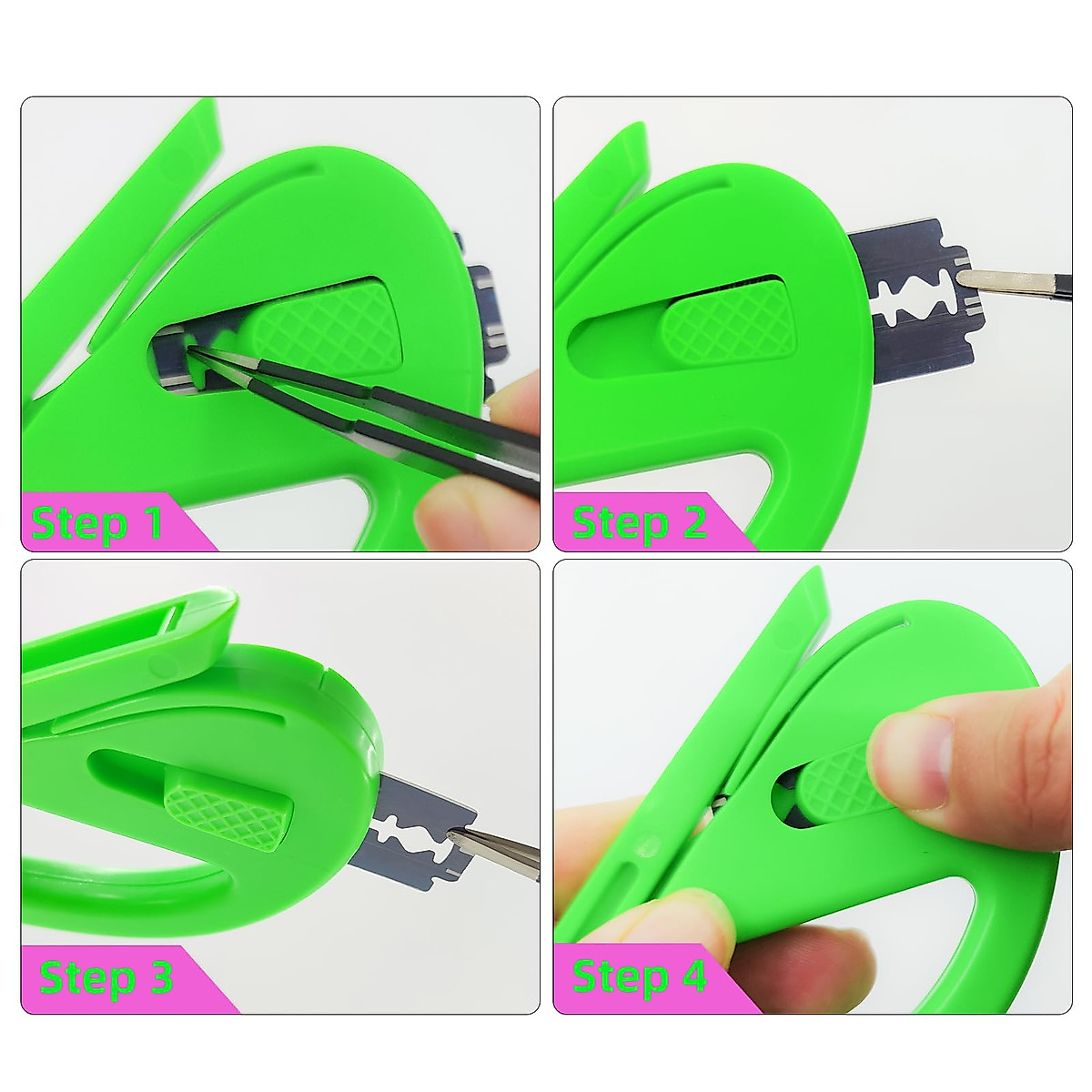 YAMXIN Sliding Gift Wrap Cutter - Wrapping Paper Cutter - Fit Most Gift Wrapping Paper Rolls-Creen - 2pcs