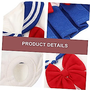 Mipcase 1pc Dress Photo Lovely Clothes with Chinchilla Creative Funny Squirrel Outfits Costume Cotton Costumexs Mini Clothesxs Hamster Small Decorative Xs Bowknot Bunny Dog Cute Propxs