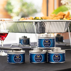 Chafer King - 15 Pack (for Price of 12) - 6 Hour Chafing Fuel Cans, Food Warmers for Parties, Chafing Dish, Buffet Set,