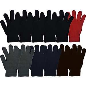 96x Winter Gloves, Beanies, Crew Socks, Neck Warmers Donation Charity Care Bulk Bundle (24 Beanies / 24 Pairs Gloves / 24 Neck Gaiters / 24 Pairs Crew Socks(Black))