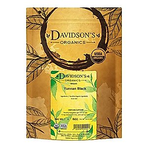 Davidson's Organics, Yunnan Black, Loose Leaf Tea, 16-Ounce Bag