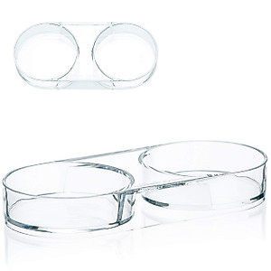 Salt and Pepper Mill Tray - Acrylic Transparent Mill Rest by urban noon - Grinders up to 2.2 inches in diameter