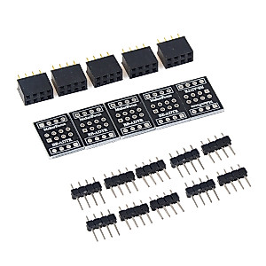 MakerFocus 5pcs NRF24L01+ Adapter ESP8266 ESP-01 Adapter Module for NRF24L01+ 2.4GHZ Wireless Transceiver Module and ESP8266 ESP-01 WiFi Module