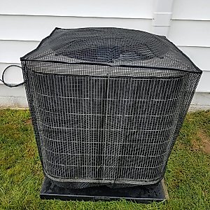 Full Mesh Air Conditioner Cover – AC Cover Designed to Protect Coils from Clogging - Leaves, Grass, dust and Debris - Outdoor Protection