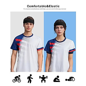 Black Head Tie Headband, Tie Up Sweatband for Tennis Sweat Hair Band Ninja Karate Pirates Basketball, Running, Workout for Men Women Boys Girls (Black 4 Pack)