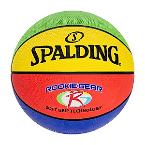 Spalding Laboratories Rookie Gear Soft Grip Multi Color Youth Indoor-Outdoor Basketball 27.5"