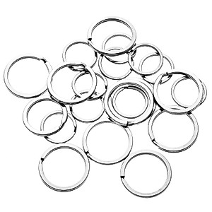 JOVITEC 3 Sets Dog Tag Clip Dog ID Tag with Rings Holder for Dogs and Cats Collars Harnesses