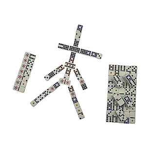 University Games | Spinner Game of Wild Dominoes in On-the-go Travel Tin , for 2 to 8 Players Ages 6 and Up