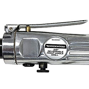 Rockwood 3/8 Inch High Torque Air Motor Reversible Drill Pneumatic 1500 Rpm