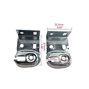BOOHAO 4 Pairs Universal Replacement Mounting Brackets Roller Blind Repair Kit, Mount Window Shade Brackets, Curtain Roller Blind Accessories