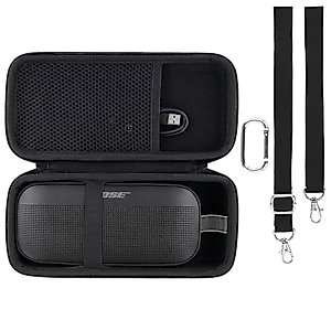 Khanka Hard Travel Case Replacement for Bose SoundLink Flex Bluetooth Portable Speaker (Black)