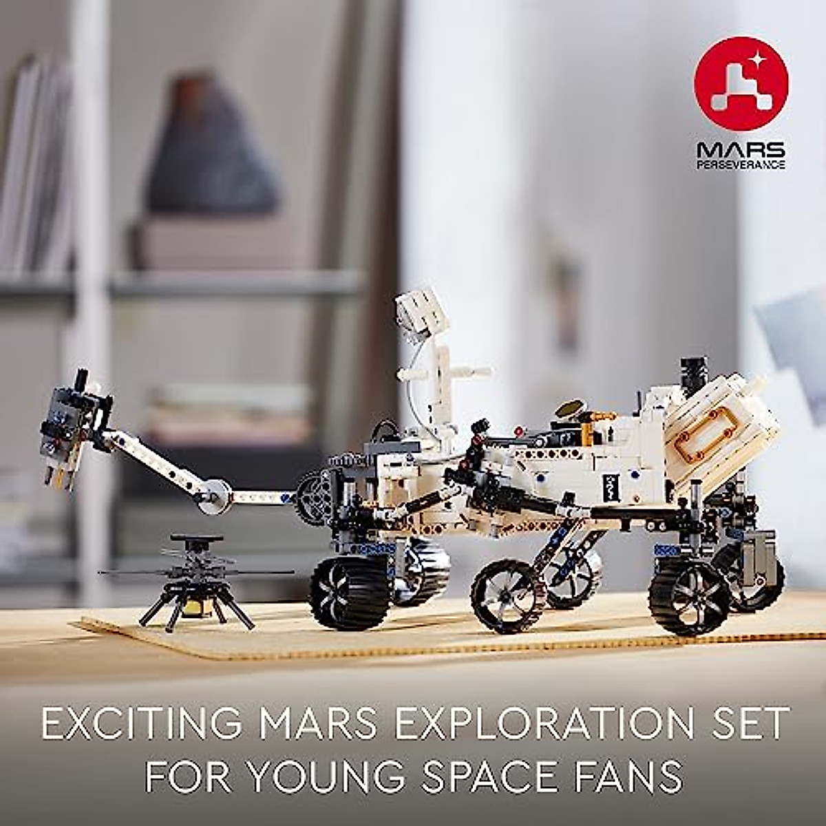 LEGO Technic NASA Mars Rover Perseverance 42158 Advanced Building Kit for Kids Ages 10 and Up, NASA Toy with Replica Ingenuity Helicopter, Great Gift for Kids Who Love Engineering and Science Projects