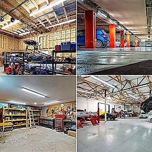 CNSUNWAY 8FT LED Bulbs, 45W 5400LM 6000K Super Bright, FA8 Single Pin LED Light Tube, Frosted Cover, Ballast Bypass, F96T12 Fluorescent Light Bulbs Replacement, ETL Listed (25-Pack)