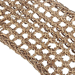 balacoo Bearded Dradon Hammock Natural Seagrass Fibers Reptile Lounger,Terrarium Tank Decoration Climber Vines for Anoles,Geckos,Iguanas and Hermit Crabs