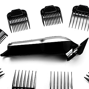 Kaynway for Andis Magnetic Clipper Guards 10PCS, Upgrade Professional Clipper Guard Comb Guides for Andis Master Hair Clippers - 1/16" to 1"(Red)