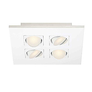 Hampton Bay 27992-HBU 9.2-Watt White Integrated LED Flushmount Light
