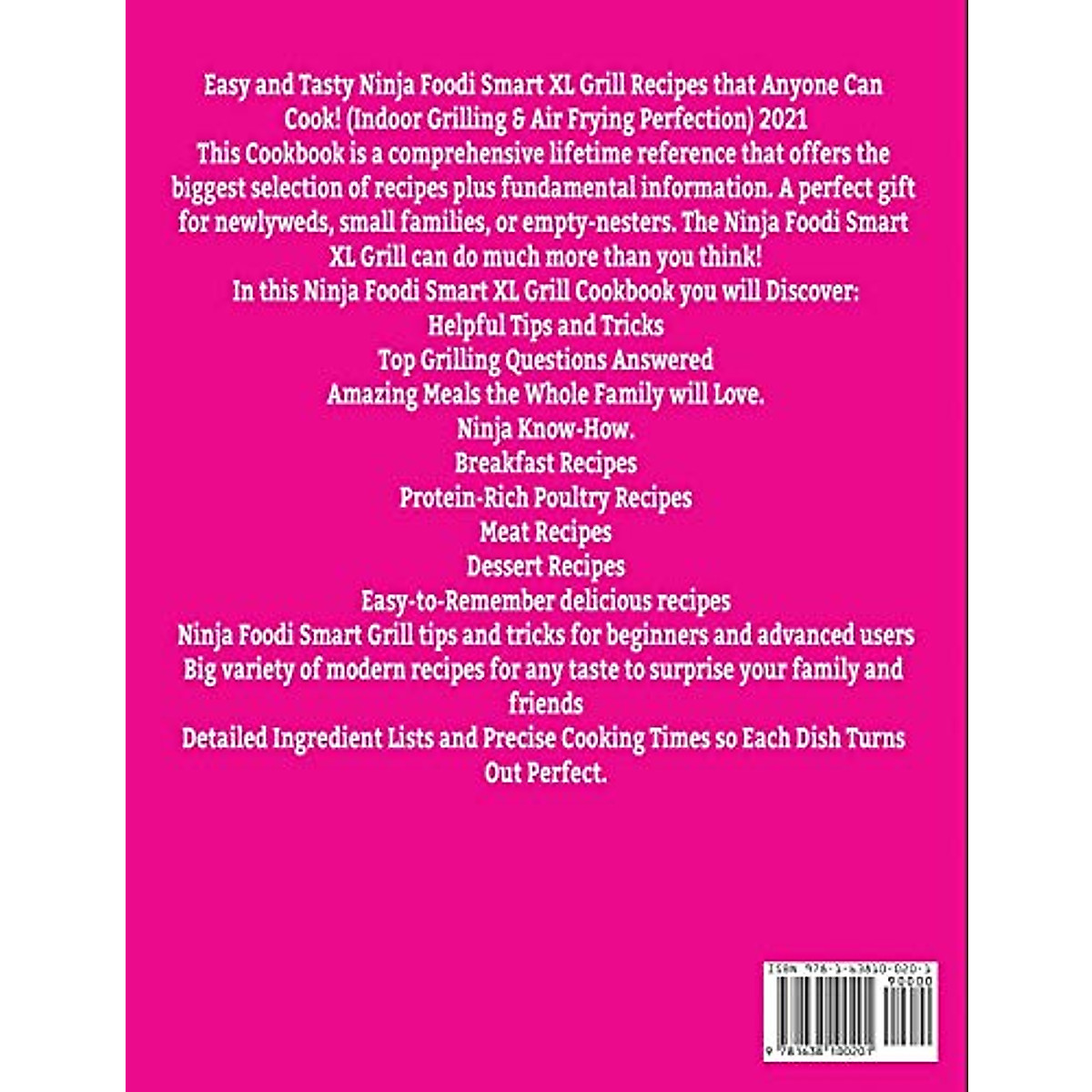 Ninja Foodi Smart XL Grill Cookbook for Beginners: Effortless Delicious and Healthy Recipes to Fry, Bake, Grill and Roast for Your Smart XL Grill