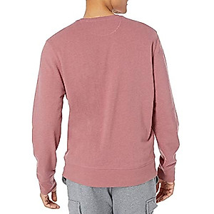 Amazon Essentials Men's Long-Sleeve Lightweight French Terry Crewneck Sweatshirt, Pink, X-Large