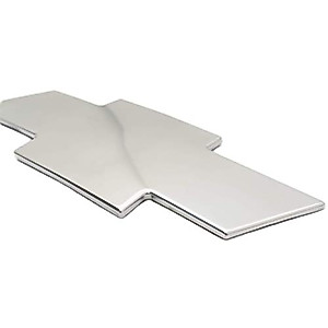 2007-2013 Silverado 1500, 07-10 HD Front Bowtie, Plain, Polished, 1 Pc, Bolt-On - PN #19111