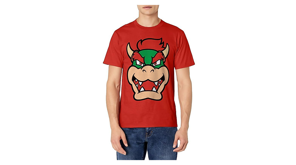 Nintendo Super Mario Bowser Large Face Chest Portrait T-Shirt — 🛍️ The ...
