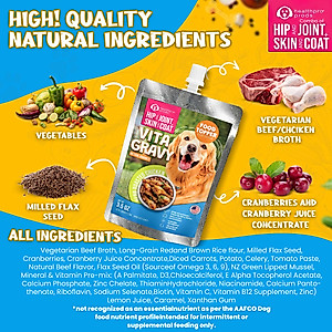 VitaGravy Dog Food Topper for Dry Dog Food Wet Dog Food in Herb Roasted Chicken Delicious Flavour. Dogs Love Rich Gravy Texture than Bone Broth for Dogs. Farmers Dog Food topper, Pet Food, 3.5oz, 3 Pk