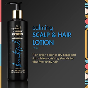 My Black is Beautiful Calming Scalp & Hair Lotion Treatment for Dry Scalp and Damaged Hair, Blue Ginger and Mint, 7.6 fl oz