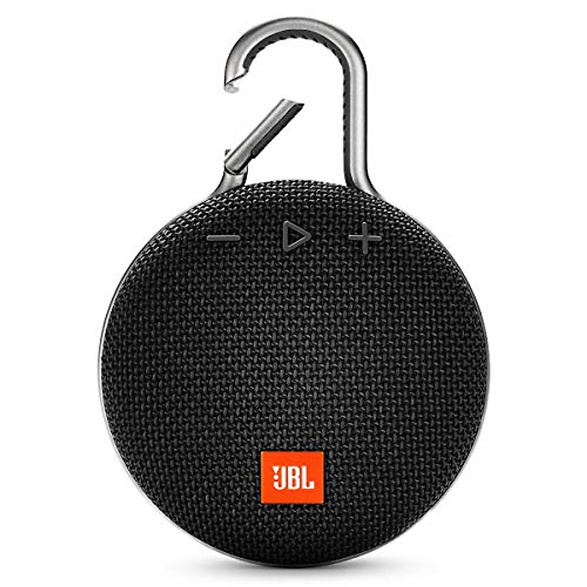 JBL Clip 3 Portable IPX7 Waterproof Wireless Bluetooth Speaker with Built-in Carabiner, Noise-Canceling Speakerphone and Microphone, Black (Renewed)