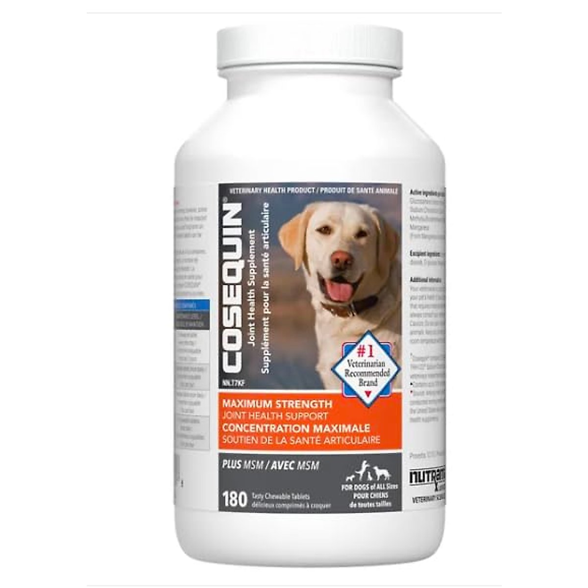Nutramax Cosequin DS PLUS MSM Chewable Tablets , (180 Count) Nutramax-sf