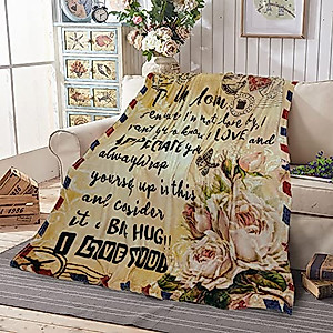 Wamnort Mom Blanket Gift Personalized Fleece Throw Envelope Blanket Birthday Gifts for Women from Daughter 50x60 inch