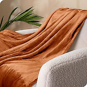 Bare Home Fleece Blanket - King - Sienna - Lightweight Throw for Bed, Sofa, Couch, Movie Night, Camping, and Travel - Microplush - Ultra Soft Warm Blanket (King, Sienna)