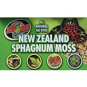 Zoo Med Laboratories SZMCF3NZ New Zealand Sphagnum Moss, 80 Cubic Inch