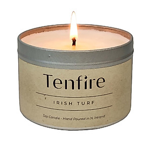 Generic Irish Turf Peat Container Candle. Smell of an Irish Turf Fire. Nostalgic Scent, Long Burn Time. Handmade in Ireland