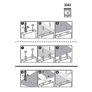 Milescraft 5343 8pc. Drill Center for Dowel and Tenon