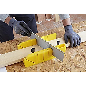 Stanley 1-20-600 Saw Storage Miter Box with Saw, Black