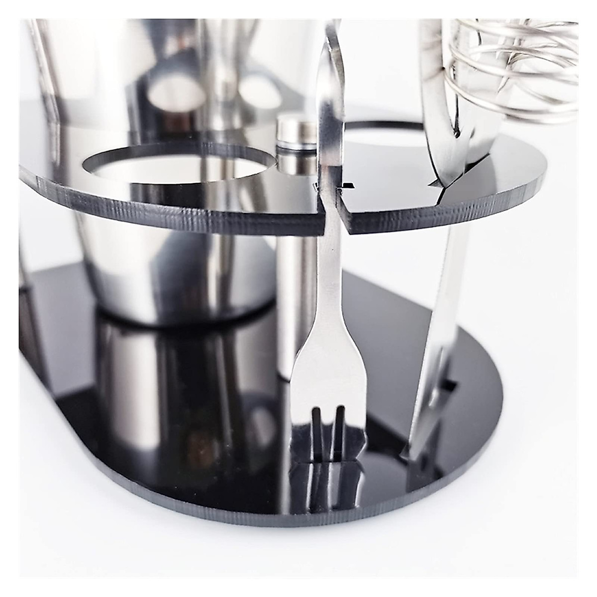 Cocktail Shaker Set 5-7 Piece Cocktail Shaker Set Stainless Steel Bartender Kit Bar Tool Wine Spoon Strainer Muddler Jigger Martini Bar Tools Bar Tools (Color : 5P 750ML Stand)