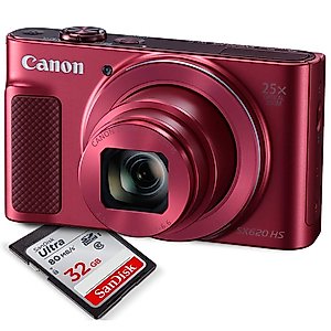 Canon PowerShot SX620 HS Digital Camera along with 32GB, Deluxe Accessory Bundle and Cleaning Kit (Renewed)