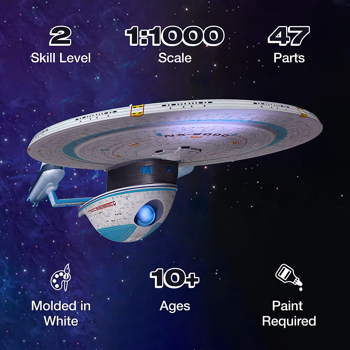 AMT Star Trek U.S.S. Excelsior 1:1000 Scale Model Kit