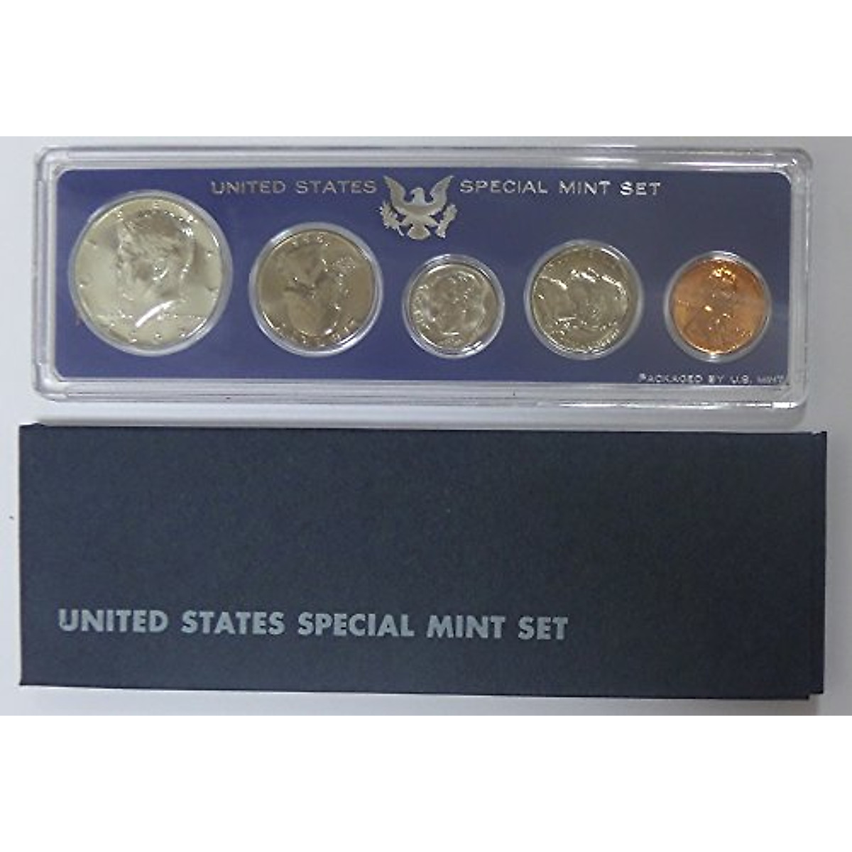 1966 - Special Mint Set 5 Coins-40% Silver Half Dollar Uncirculated