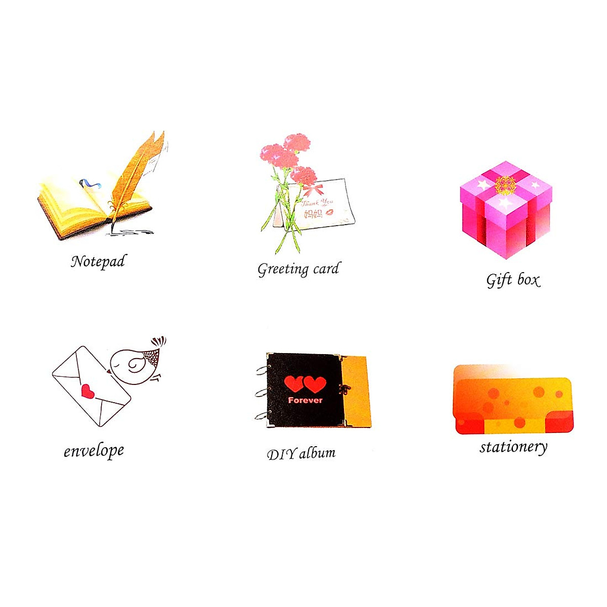 6 Sheets Small Cute Cat Panda Letter Stickers Korean Stationery Stickers Laptop and Water Bottle Decal Sticker Photo Planner Stickers for DIY Arts and Crafts,Life Daily Planner,Calendars (6pcs Animal)