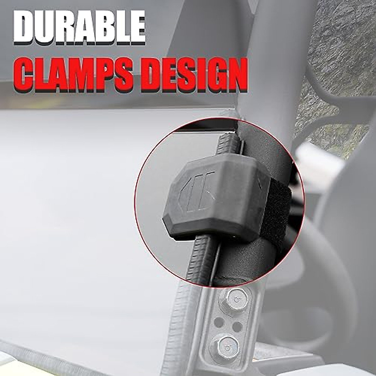 A & UTV PRO Front Dark Tinted Half Windshield for Yamaha Wolverine RMAX2 1000/ RMAX4 1000 2021 2022 2023 Accessories, Hard Coated Vented Window Windscreen, 250x Stronger Than Glass, 1PC