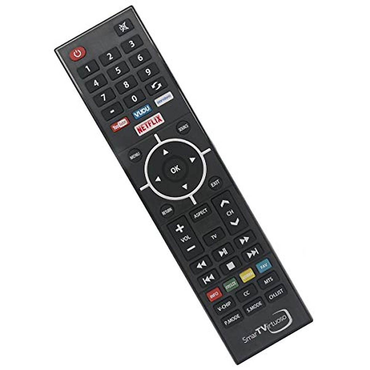 Remote Control Replacement for RCA Smart TV Virtuoso RNSMU5536