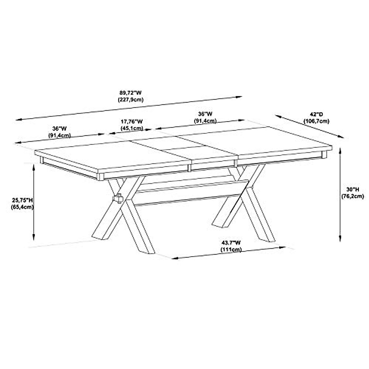 Powell 9 Piece Wooden dining set