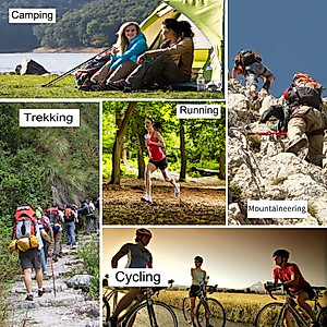 Veatree 5 Pairs Women Cushioned Moisture Wicking Socks for Hiking Trekking Running Camping Outdoor