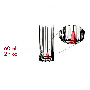 Riedel Personalized Drink Specific Glassware Highball Glass Pair, Set of 2 Custom Engraved Hiball Glasses for Mixed Drinks, Cocktails Served with Ice, Home Bar Accessories