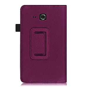 Fintie Folio Case for Samsung Galaxy Tab A 7.0 - Premium Vegan Leather Slim Fit Folio Stand Cover for Samsung Galaxy Tab A 7.0 Tablet 2016 Release (SM-T280/SM-T285), Purple