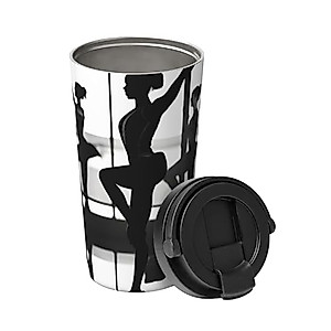 WANGZHAO new love gymnastics Print Double Wall Stainless Steel Vacuum Insulated Tumbler Cup Home Thermal Cup