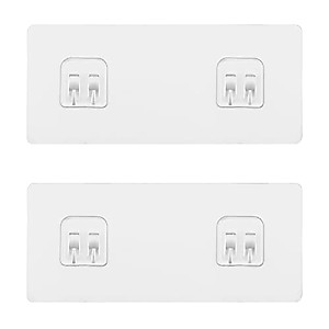 CGBE Replacement 2Pcs Adhesive Hooks Sticker for Bathroom Shelf Corner Shower Caddy