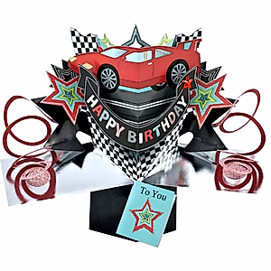 THE ORIGINAL POP UPS - 006 - CAR - BIRTHDAY CARD