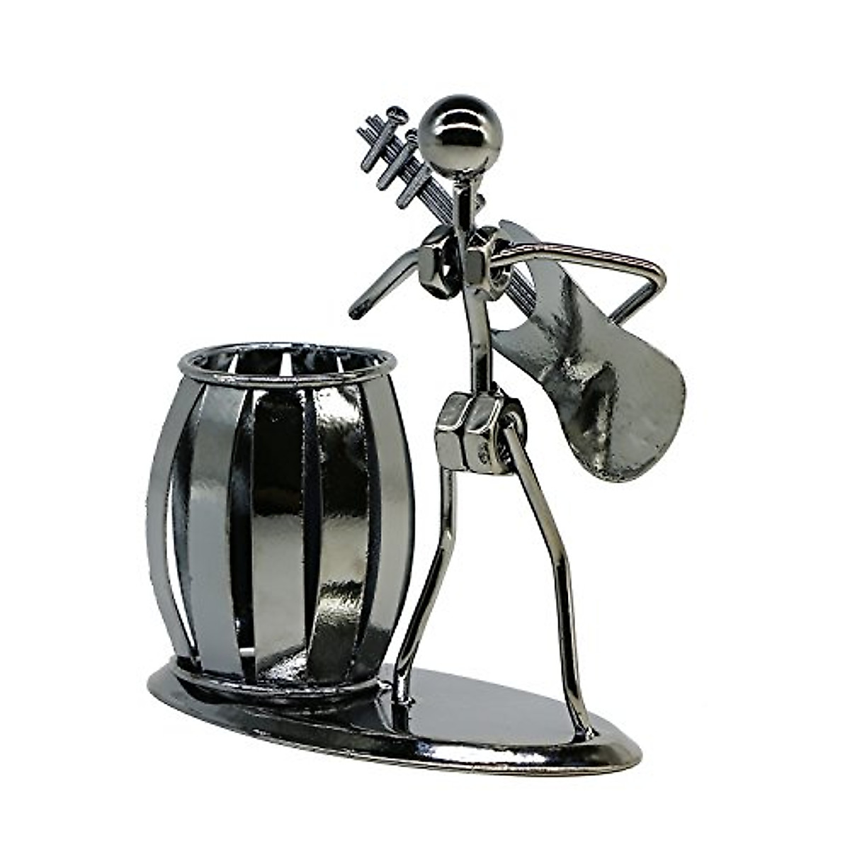 LepoHome Guitar Pen Holder Creative Desktop Accessories Multipurpose Metal Desk Pencil Holder For Gifts, Kids, Students, and Office Stationary